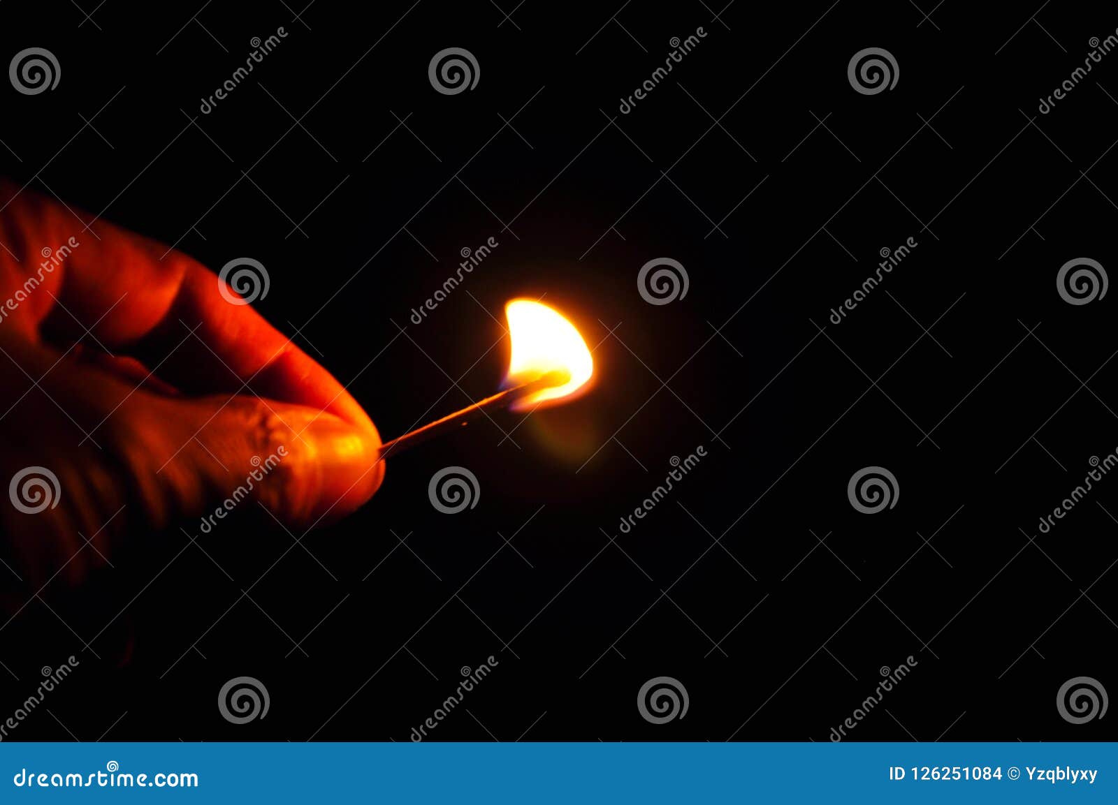 Match Fire Flame Hold in Hand Stock Photo - Image of magic, lighting ...