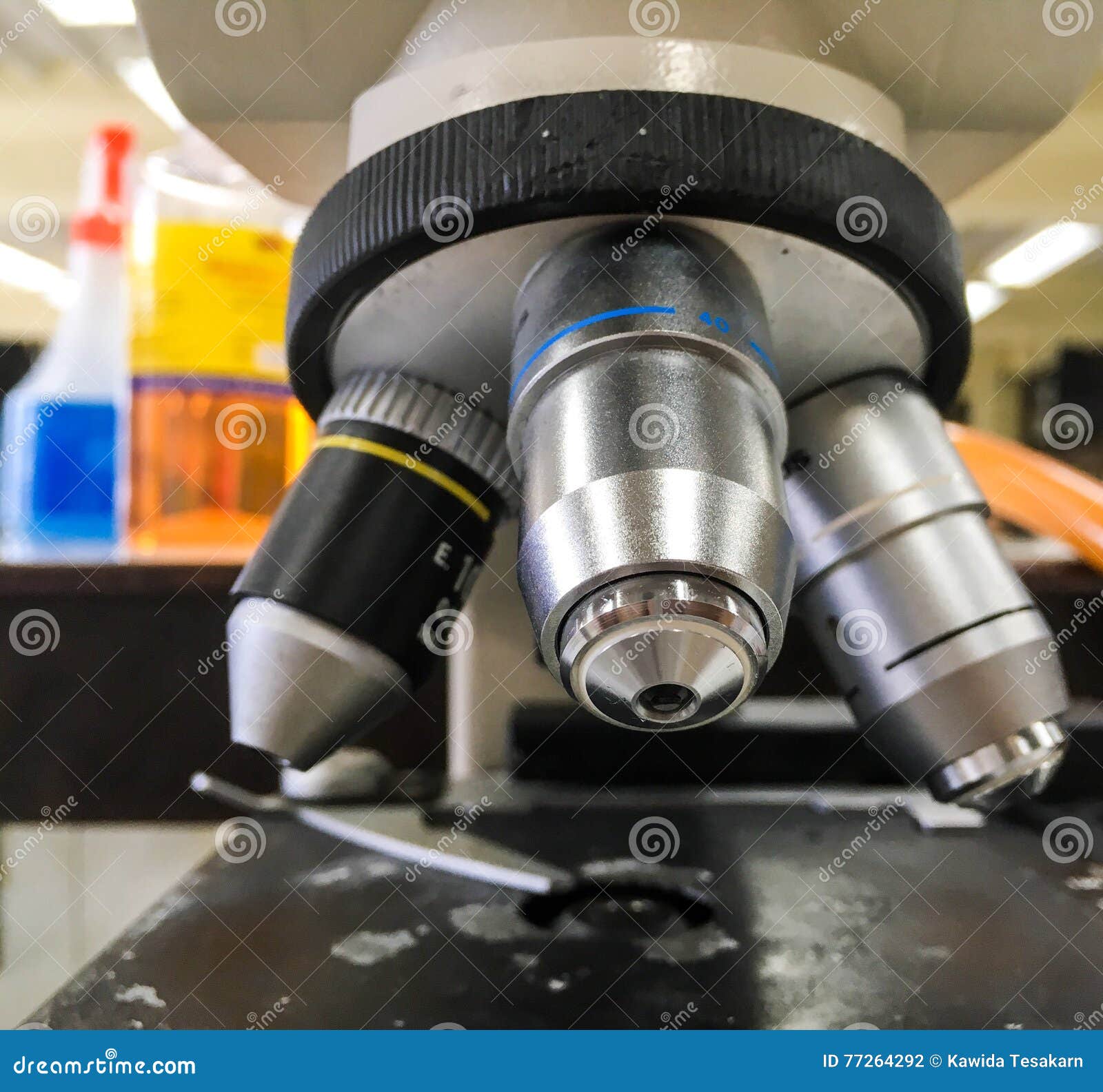 Light Microscope in Laboratory Stock Photo - Image of demonstration ...