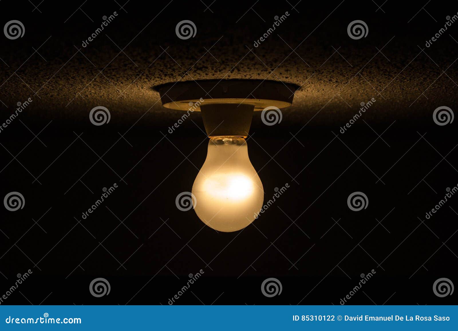 Light in the Middle of Darkness Stock Photo - Image of lamp, common ...