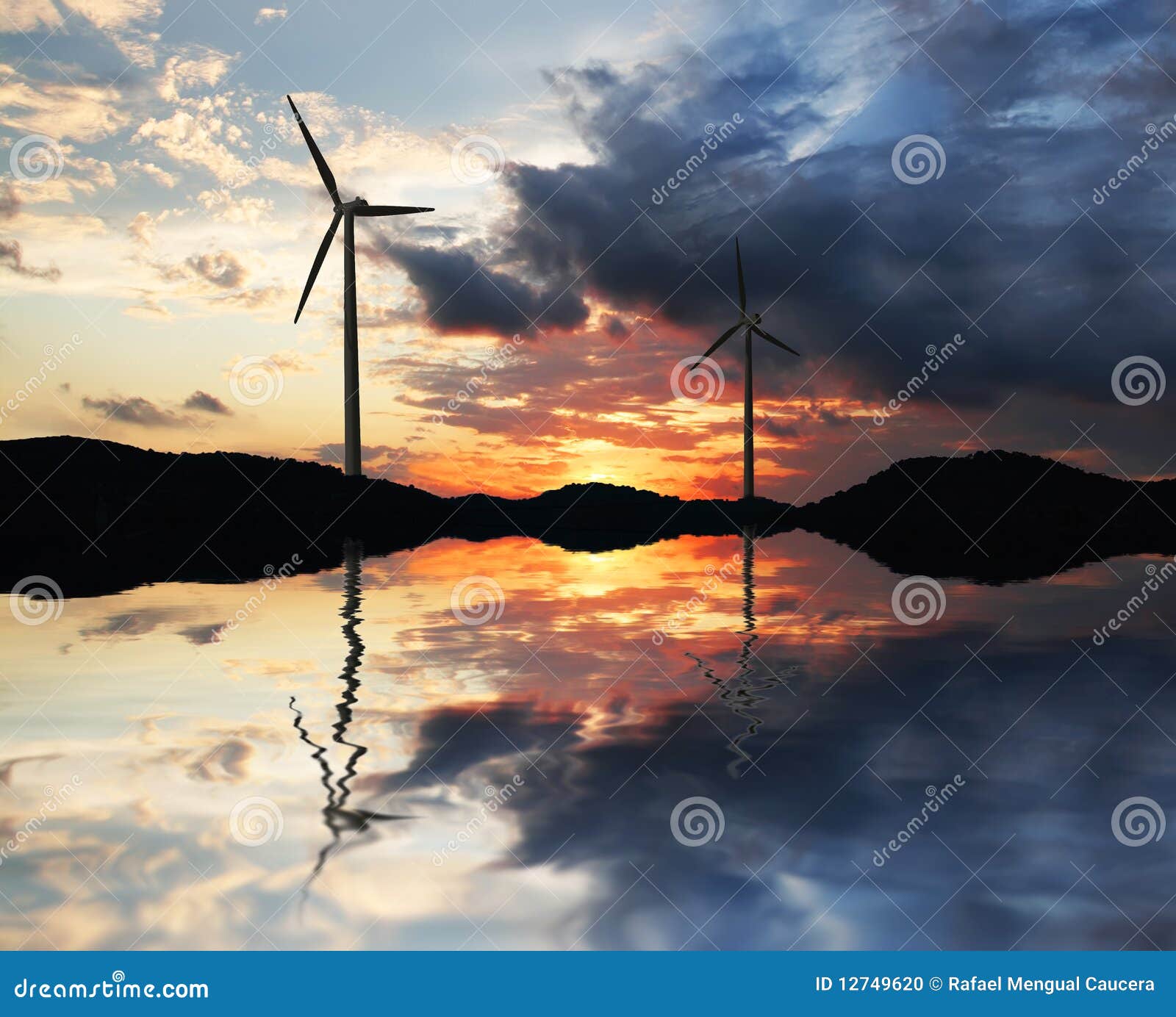 Light mill stock photo. Image of mills, nature, electricity - 12749620