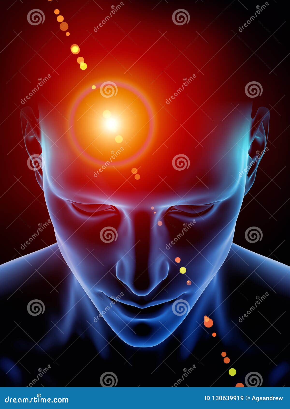 Light of the Mind stock illustration. Illustration of psychology ...