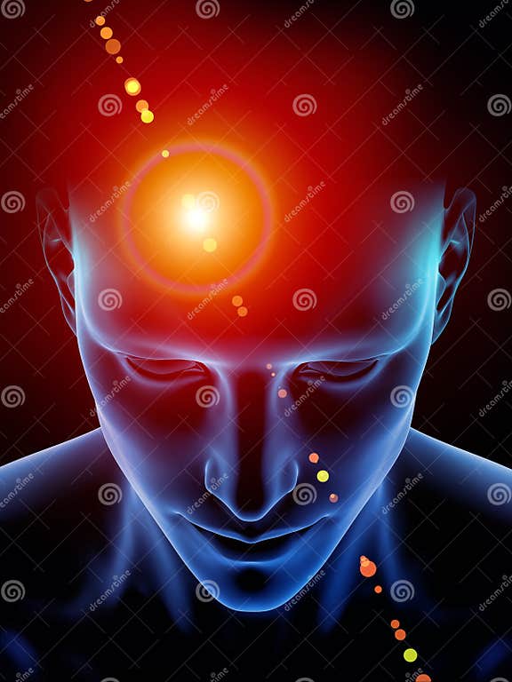 Light of the Mind stock illustration. Illustration of psychology ...