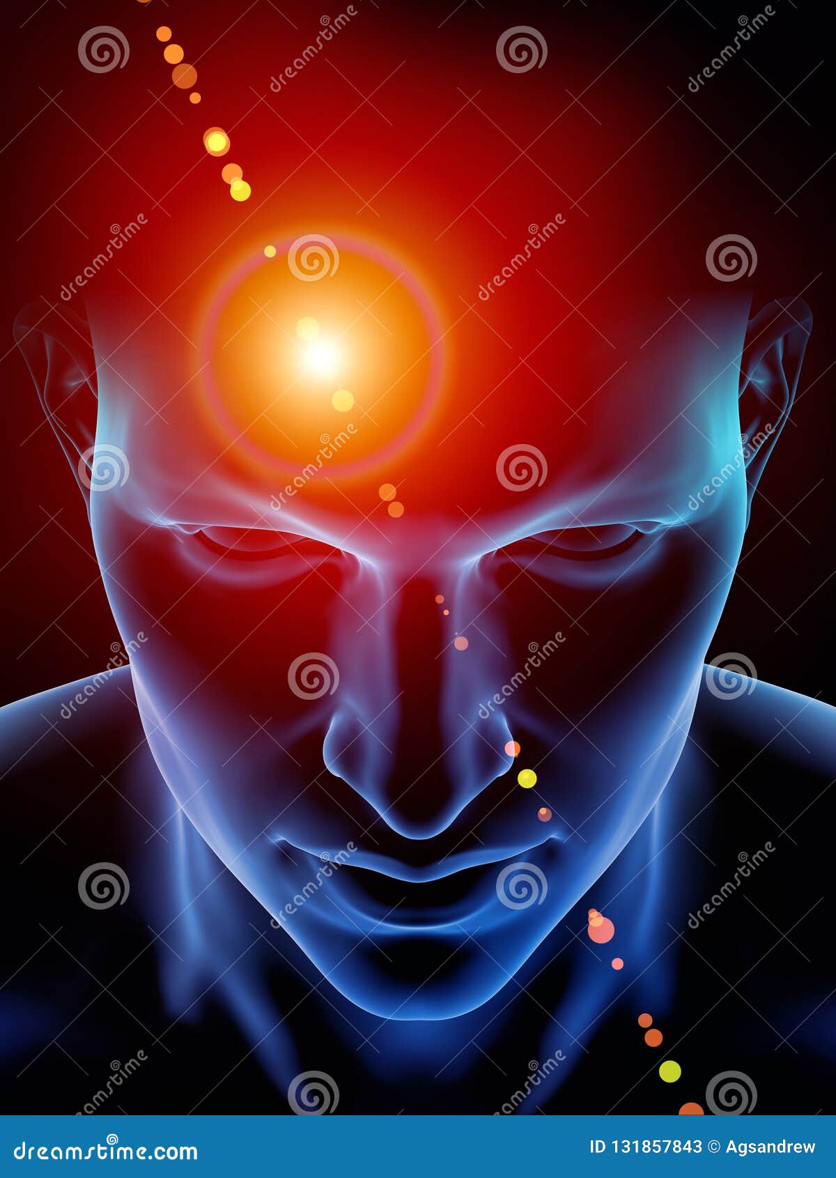 Light of the Mind stock illustration. Illustration of intelligence ...