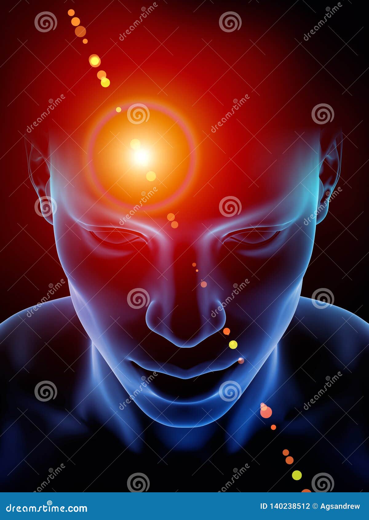 Light of the Mind stock illustration. Illustration of human - 140238512