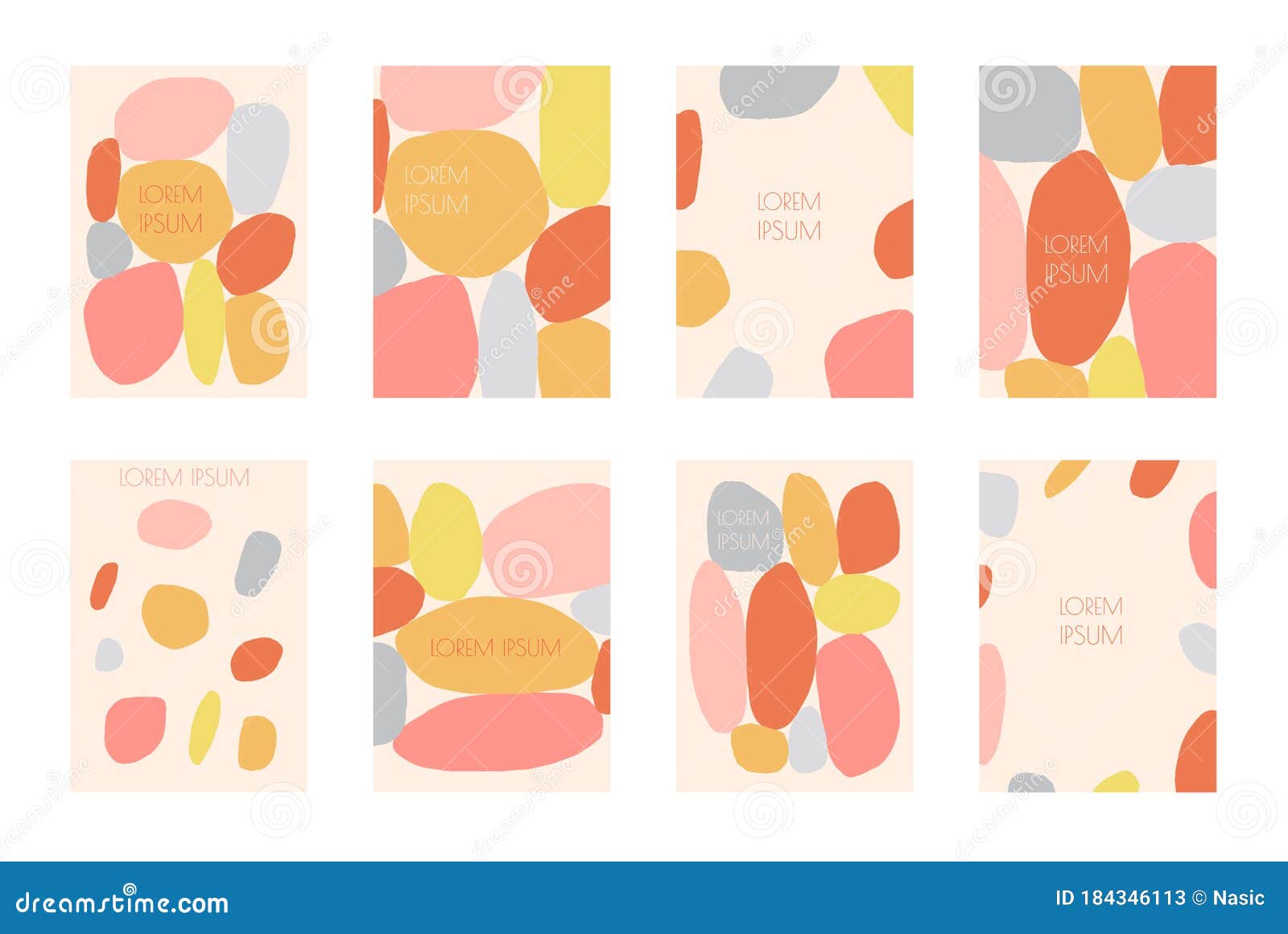 Light Minimal Abstract Backgrounds Pack. Vector Eps10 Stock Vector ...