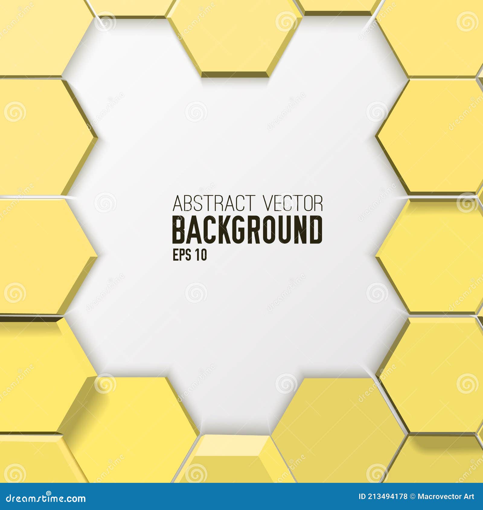 Light Mosaic Abstract Hexagonal Poster Stock Vector - Illustration of ...