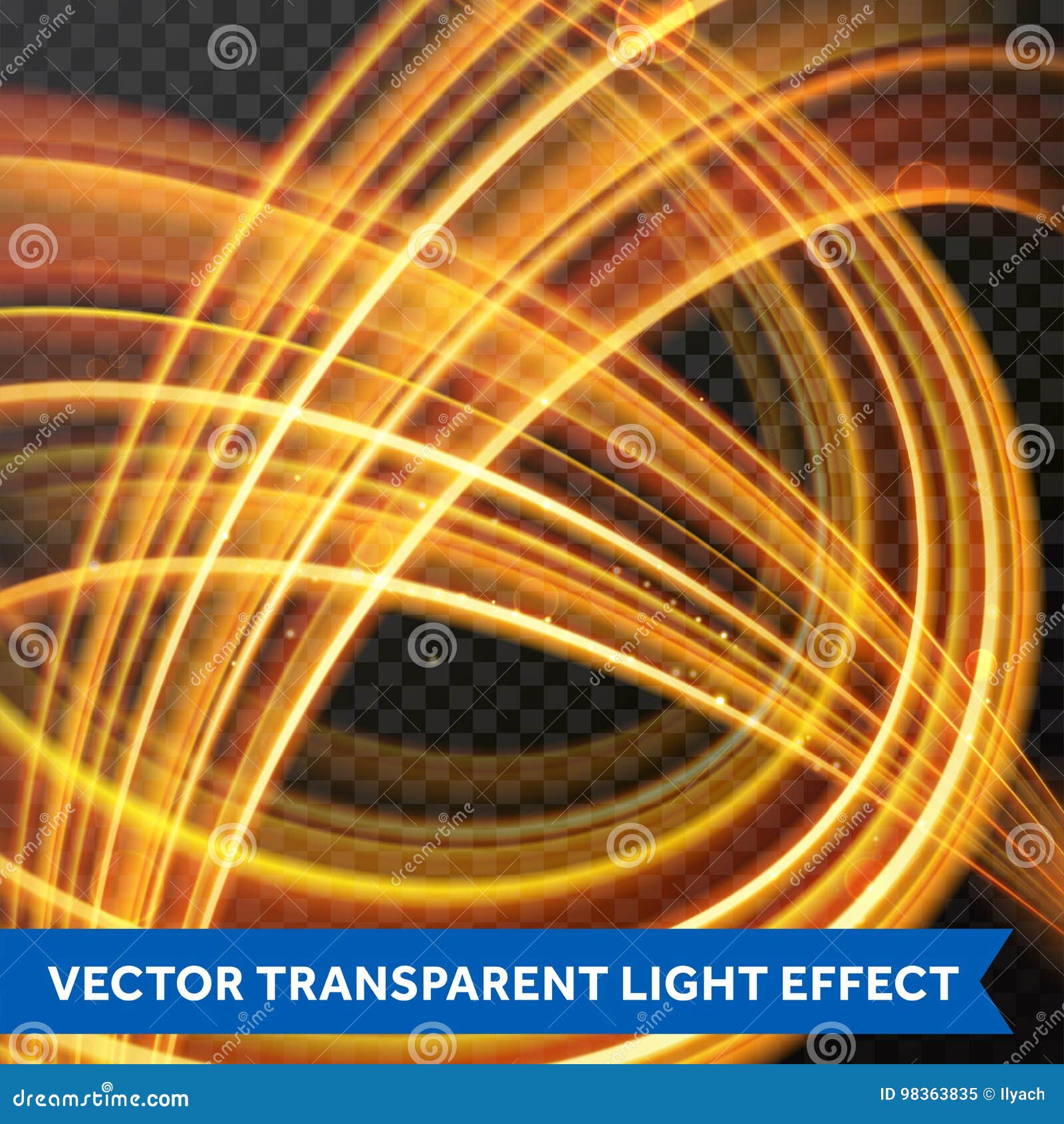 Light Multi Line Tracing Effect. Vector Fire Light Flare Trace Stock ...