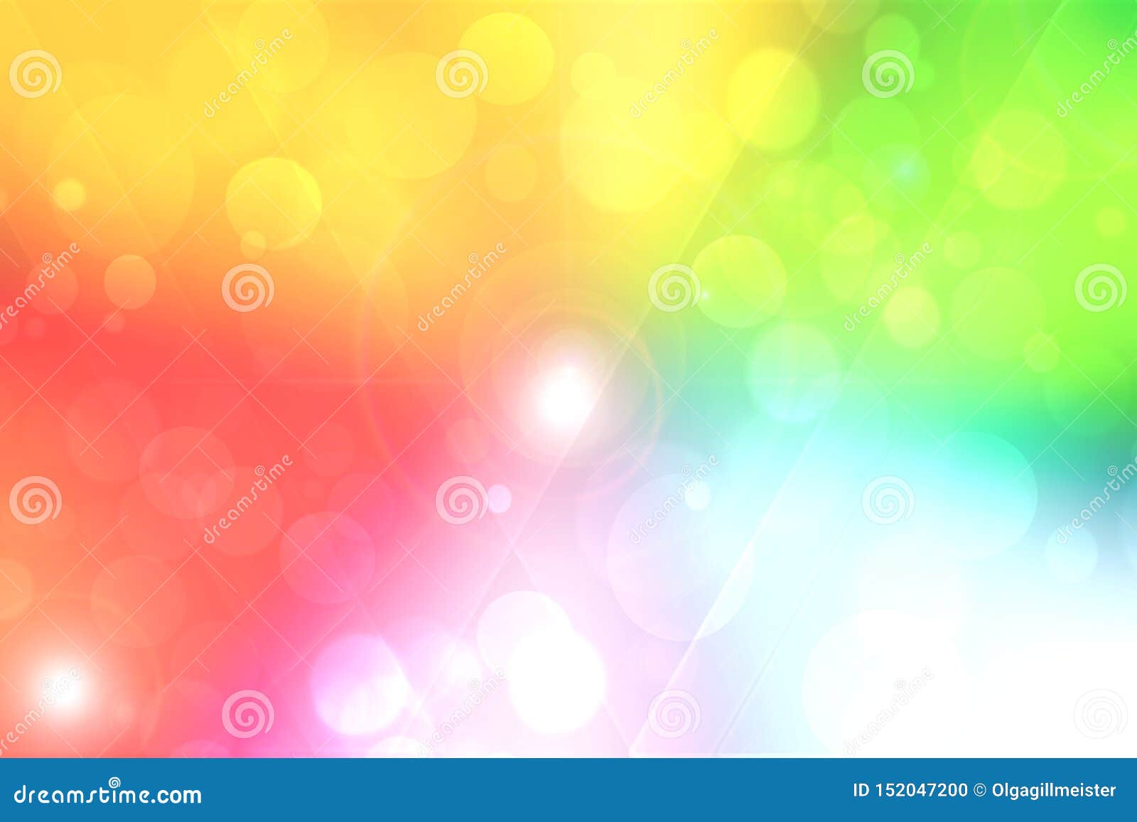 Light Multicolor Background. Abstract Blurred Fresh Vivid Spring Summer ...