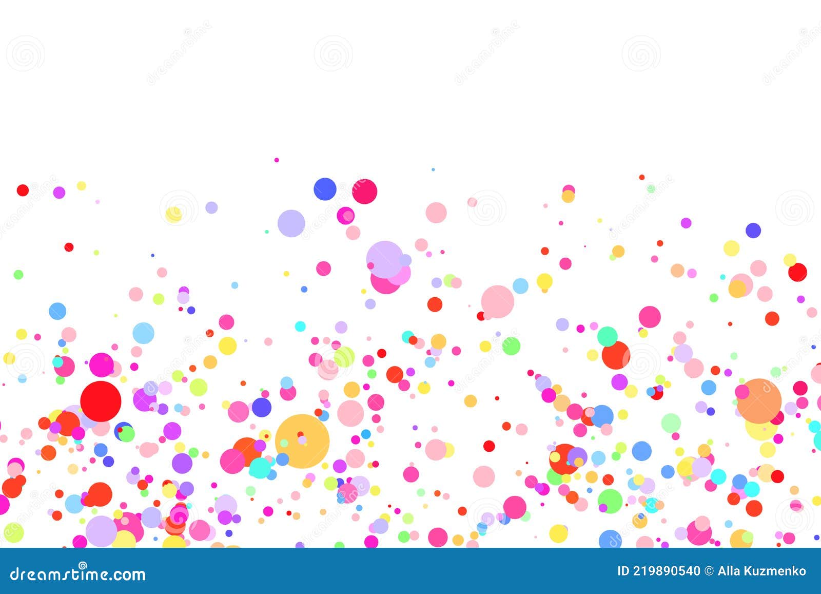 Light Multicolor Background, Colorful Vector Texture with Circles ...
