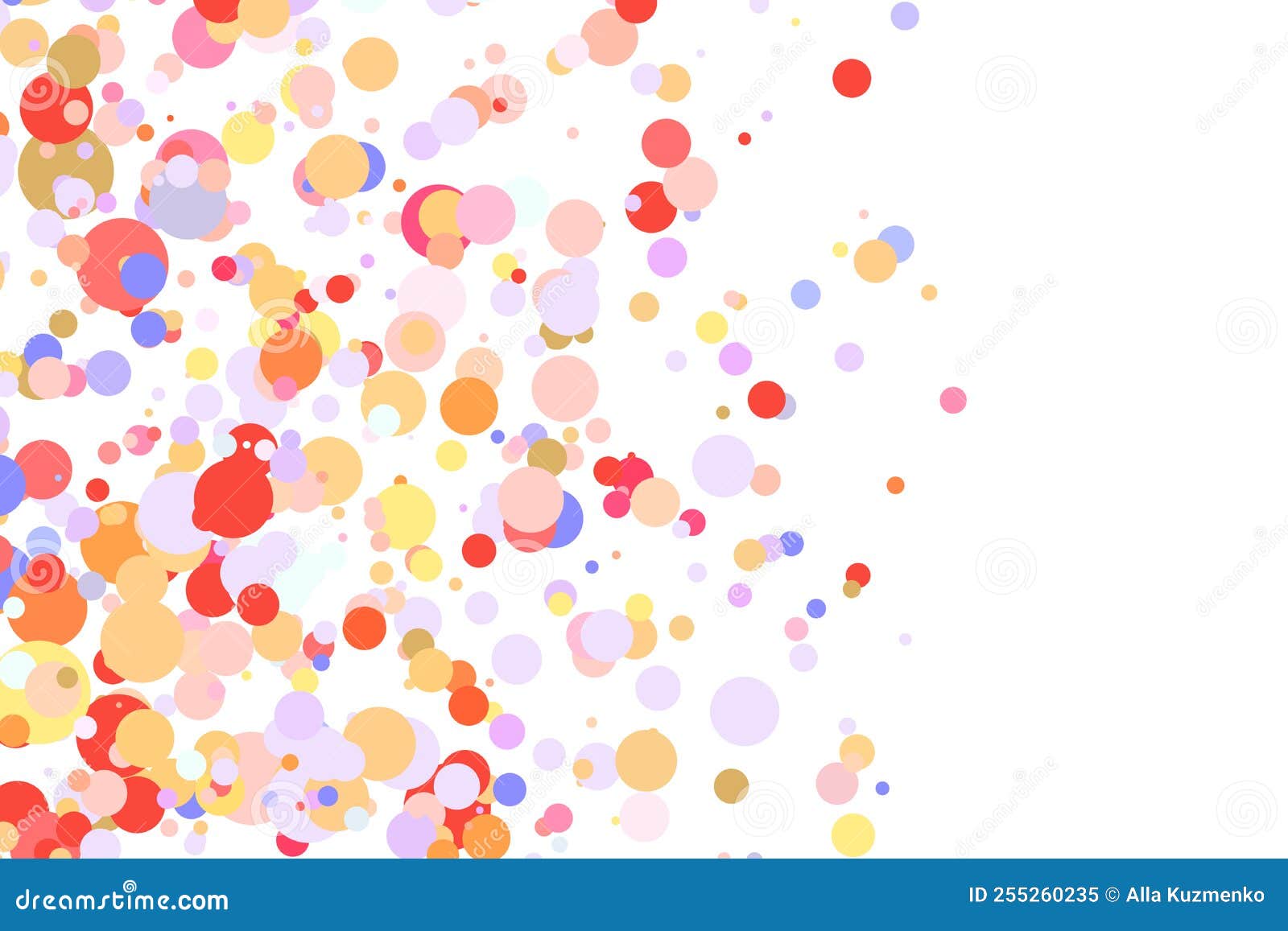 Light Multicolor Background, Colorful Vector Texture with Circles ...