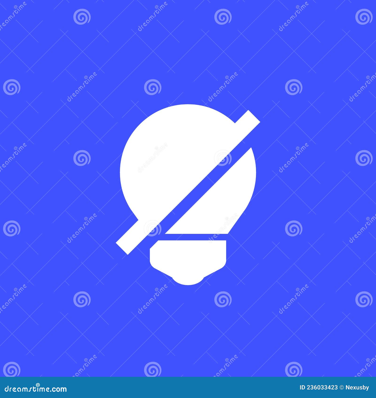 Light off icon for web stock vector. Illustration of power - 236033423