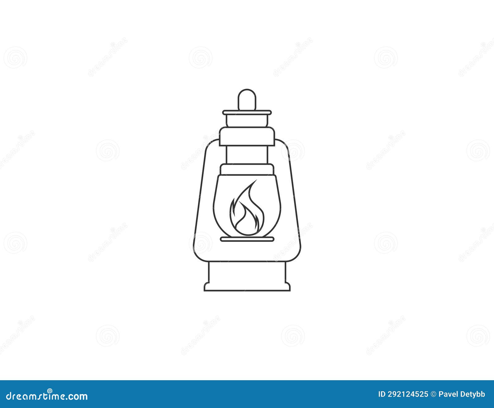 Light, Oil Lamp Icon. Vector Illustration. Stock Illustration ...