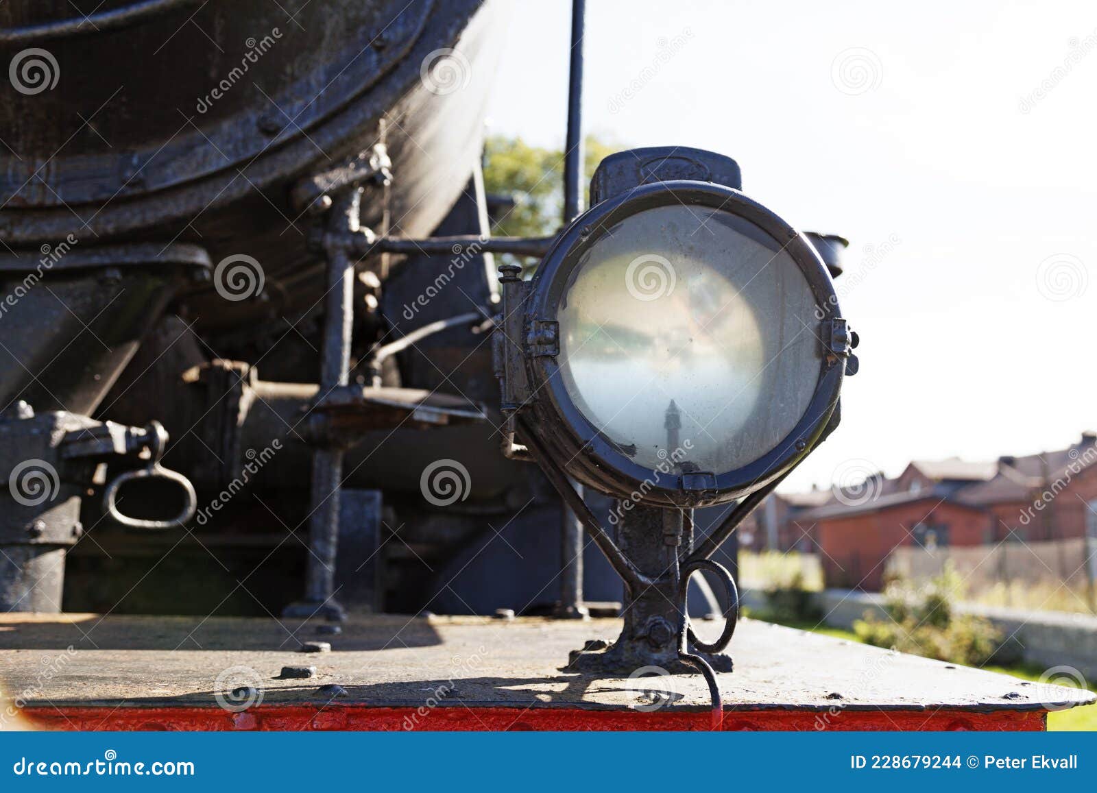 Light for an Old Steam Locomotive Stock Photo - Image of light, smoke ...