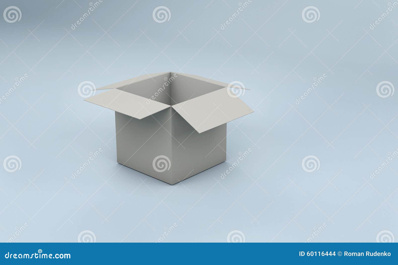 Light Open-box in raster. stock illustration. Illustration of delivery ...