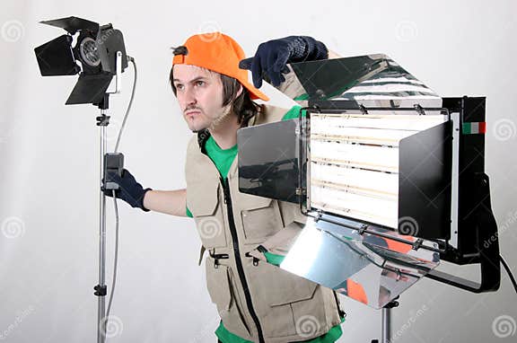 Light operator stock image. Image of brightly, heat, computer - 5356005