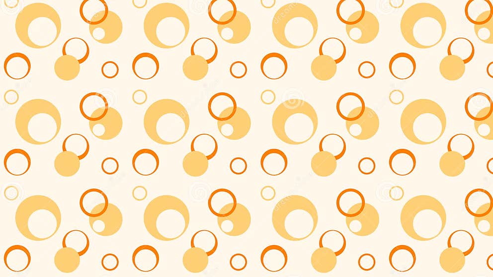 Light Orange Circle Pattern Stock Vector - Illustration of round ...
