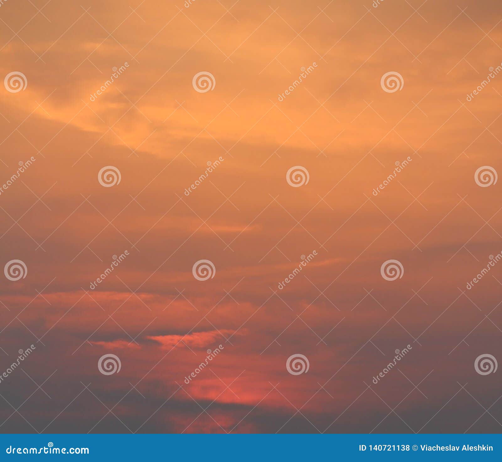 Light Orange Color Background Sky Texture at Sunset Stock Photo - Image ...