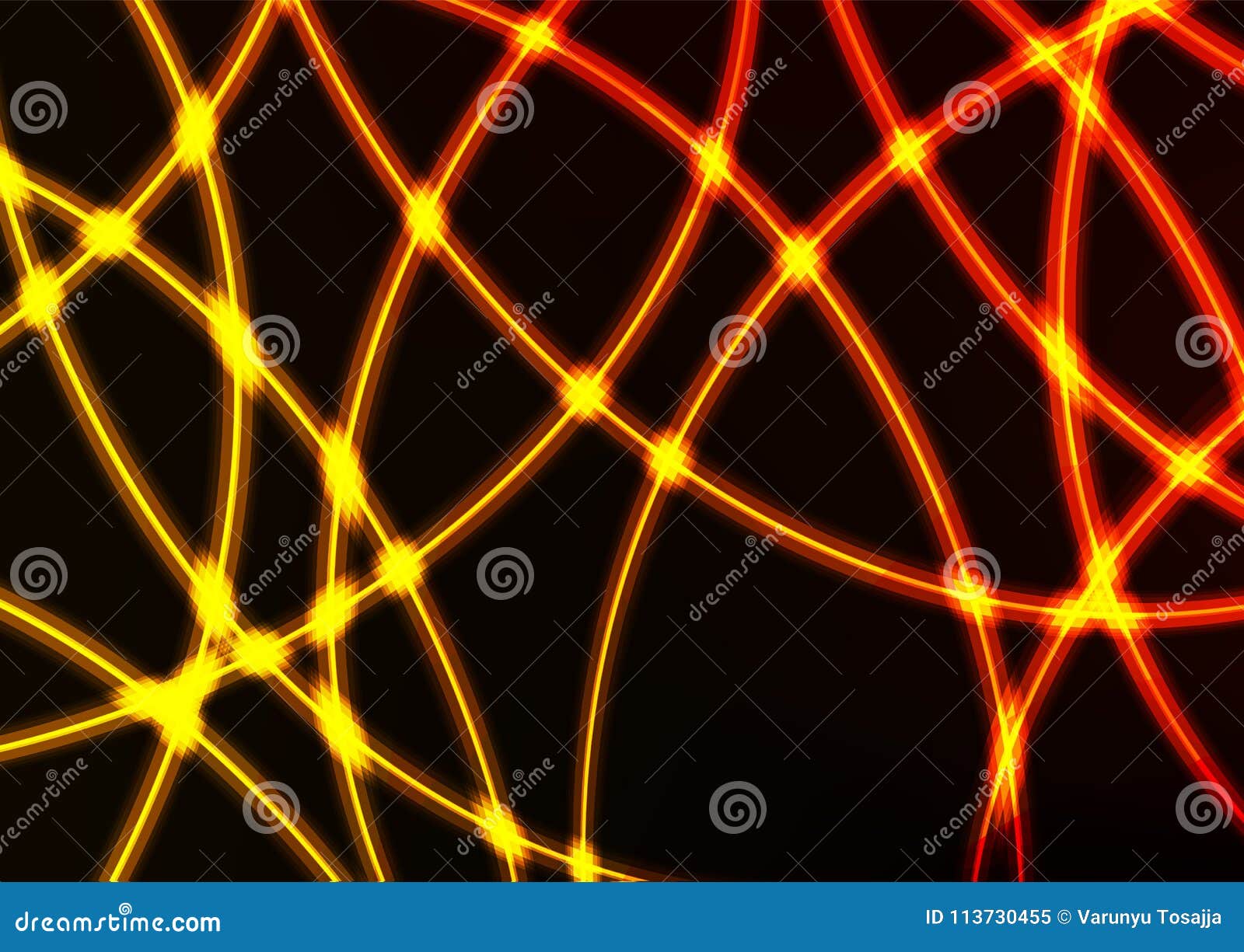Neon Network Of Digital Data Streams Stock Illustration | CartoonDealer ...