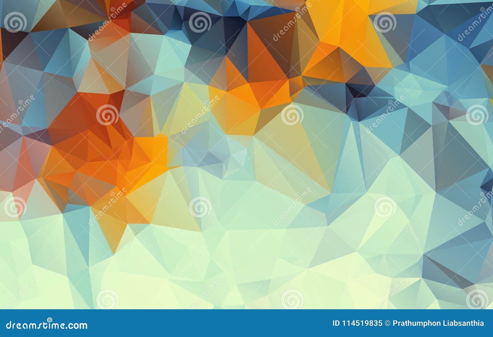 Light Orange Pattern. Seamless Triangle Pattern. Geometric Pattern ...