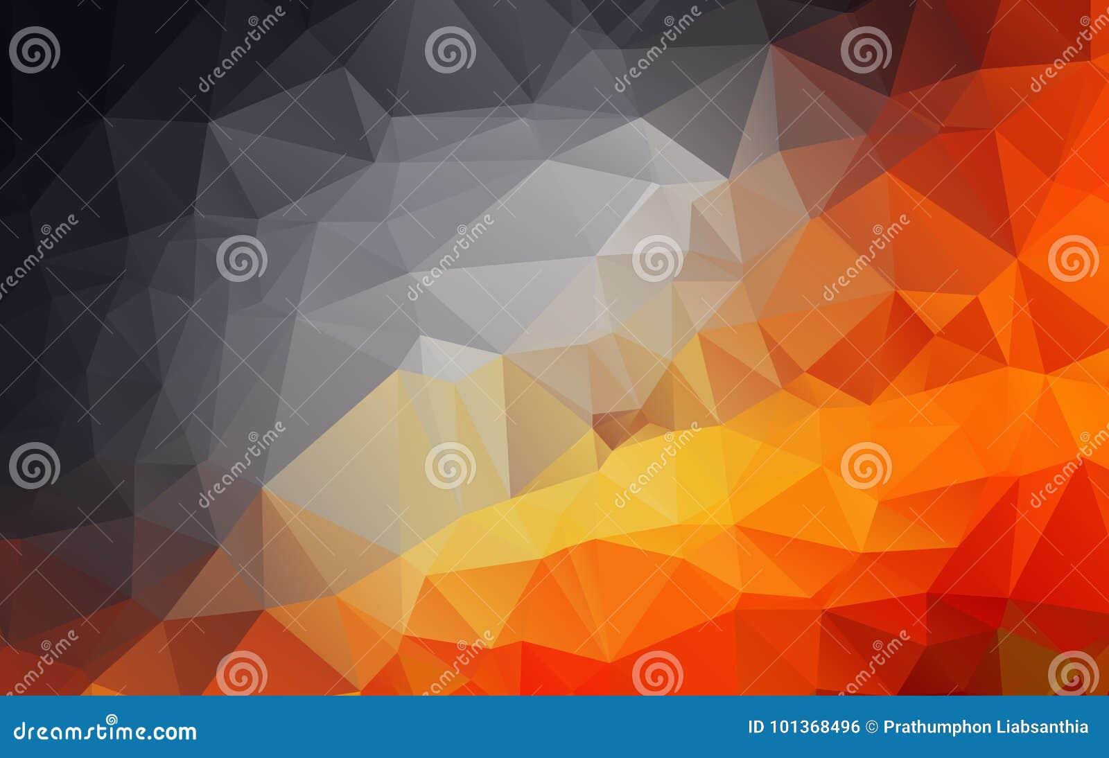 Light Orange Polygonal Illustration, Which Consist of Triangles. Stock ...