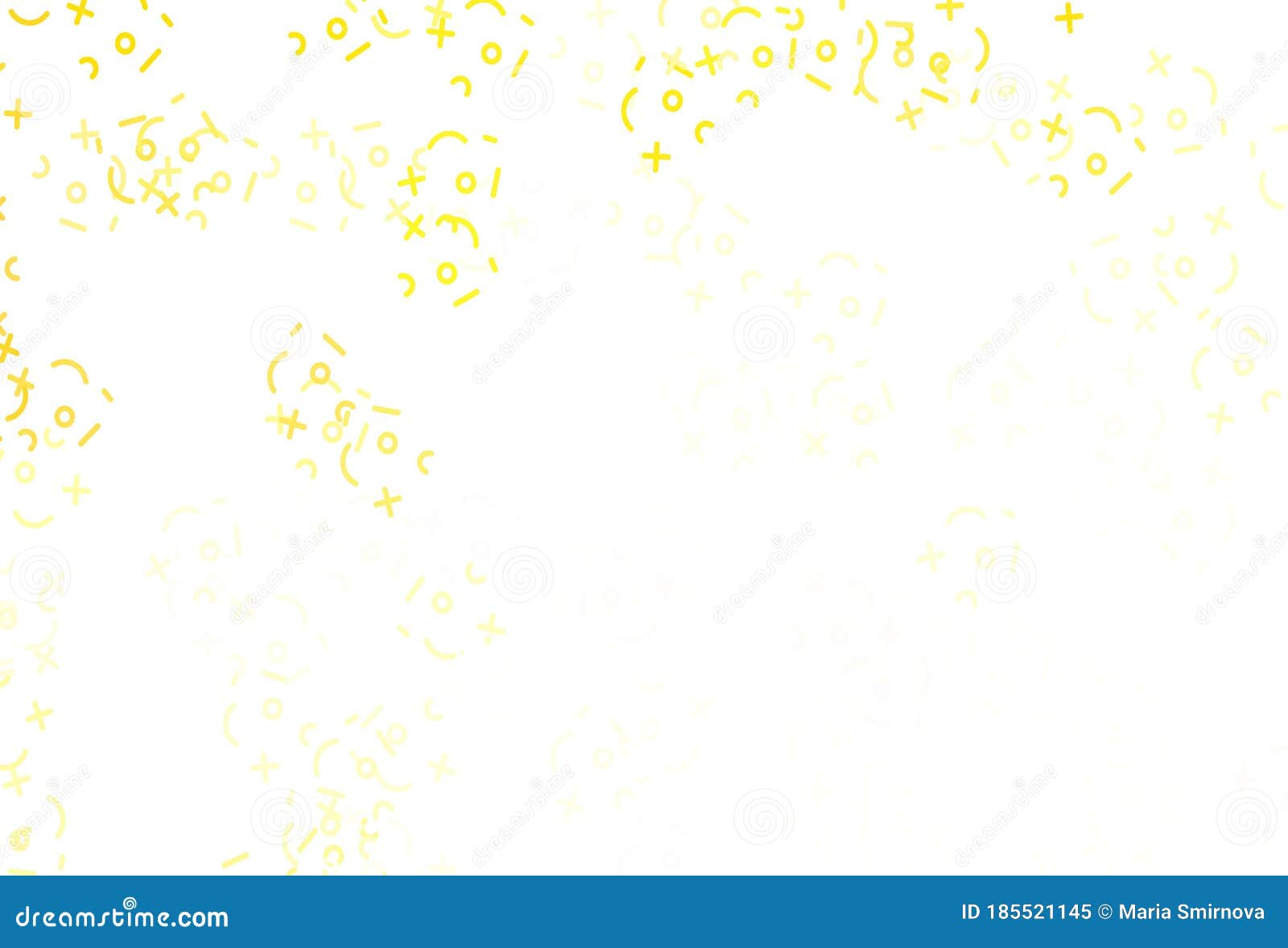 Light Orange Vector Background with Math Elements. Stock Vector ...