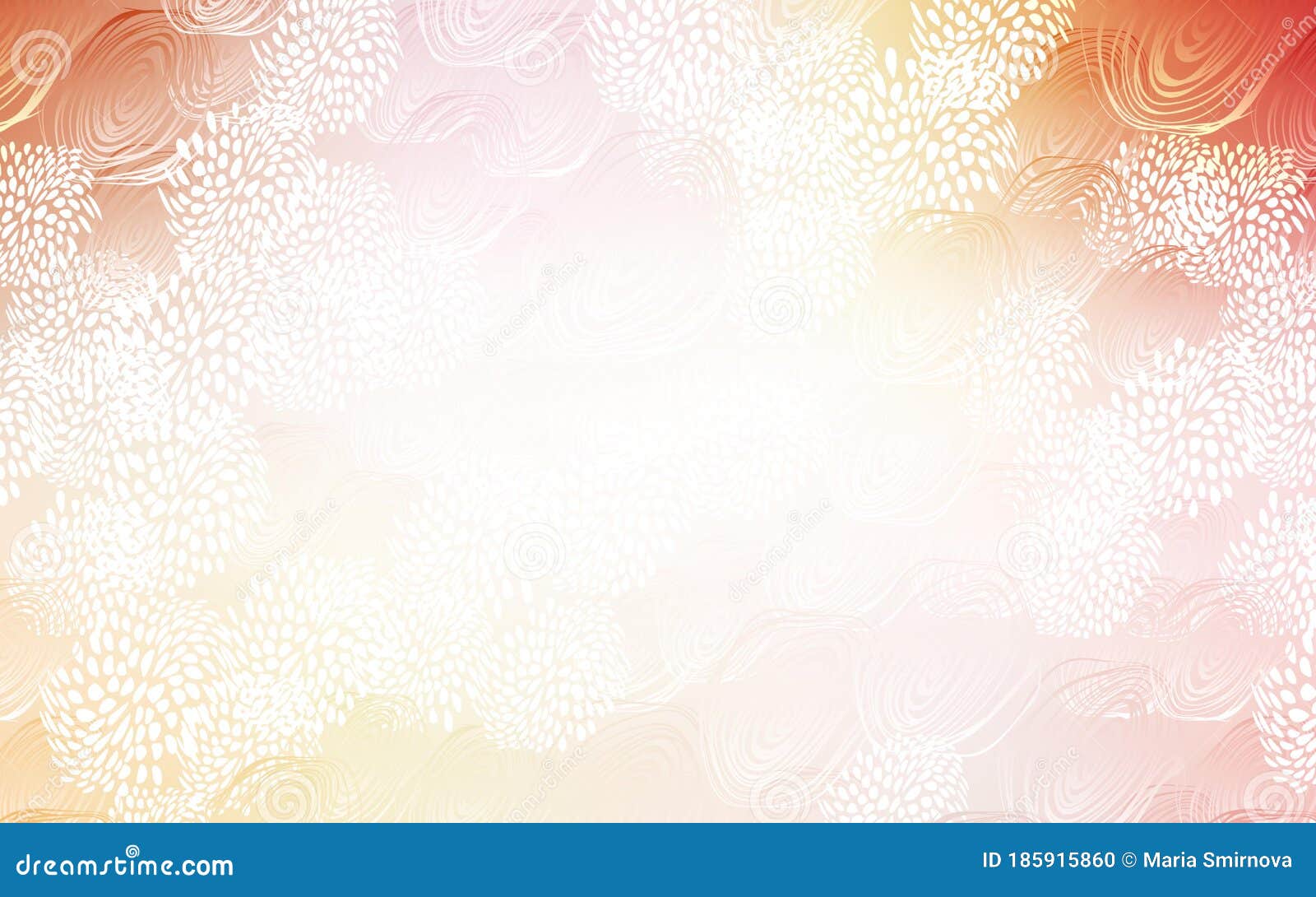 Light Orange Vector Doodle Bright Pattern. Stock Vector - Illustration ...