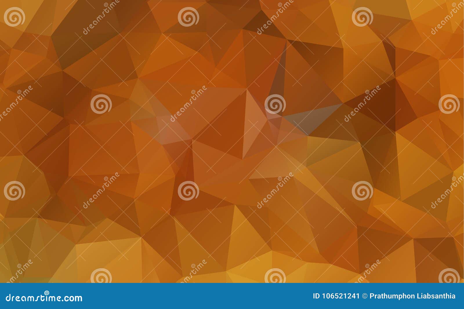 Light Orange Vector Low Poly Crystal Background. Polygon Design Stock ...