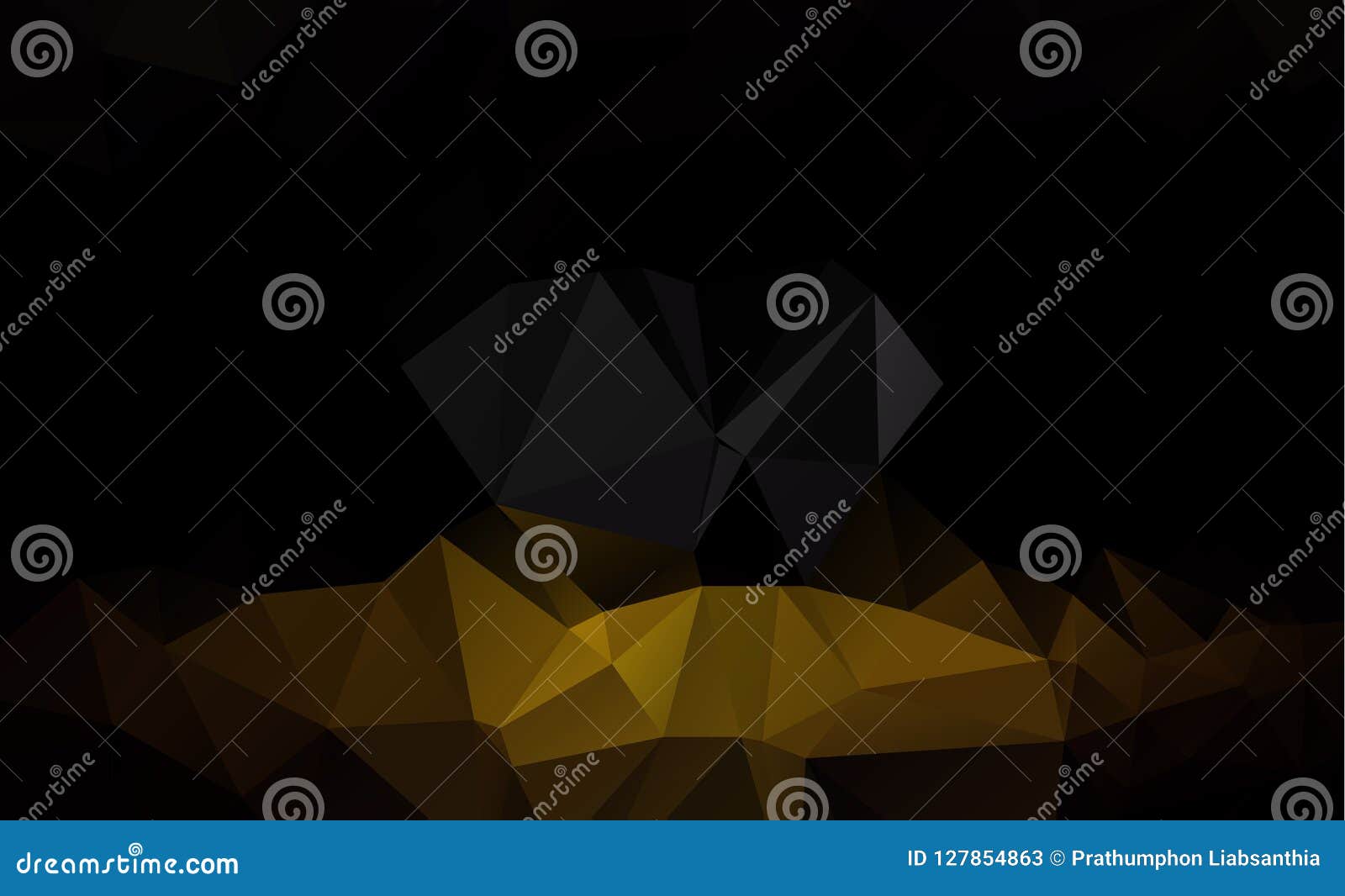 Light Orange Vector Low Poly Crystal Background. Polygon Design Stock ...