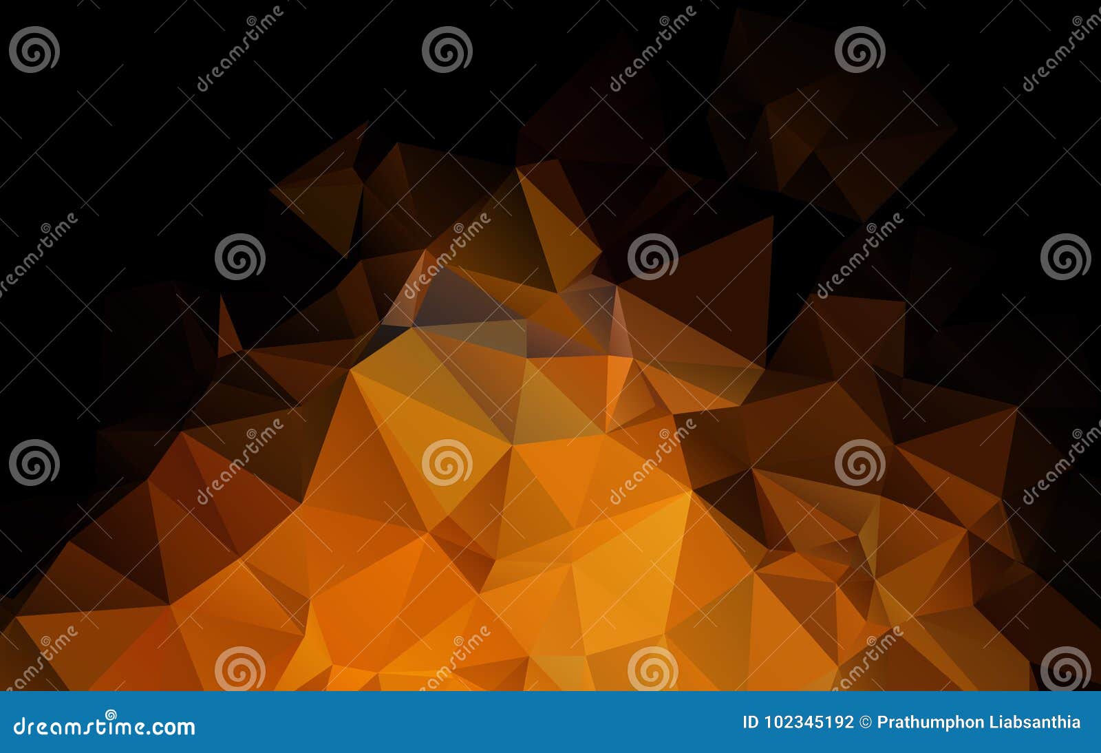 Light Orange Vector Polygonal Illustration, Which Consist Stock Vector ...