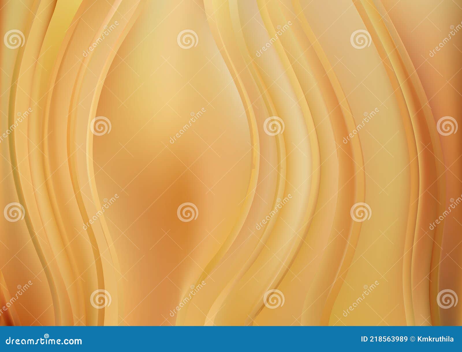 Light Orange Wave Background Vector Graphic Stock Vector - Illustration ...