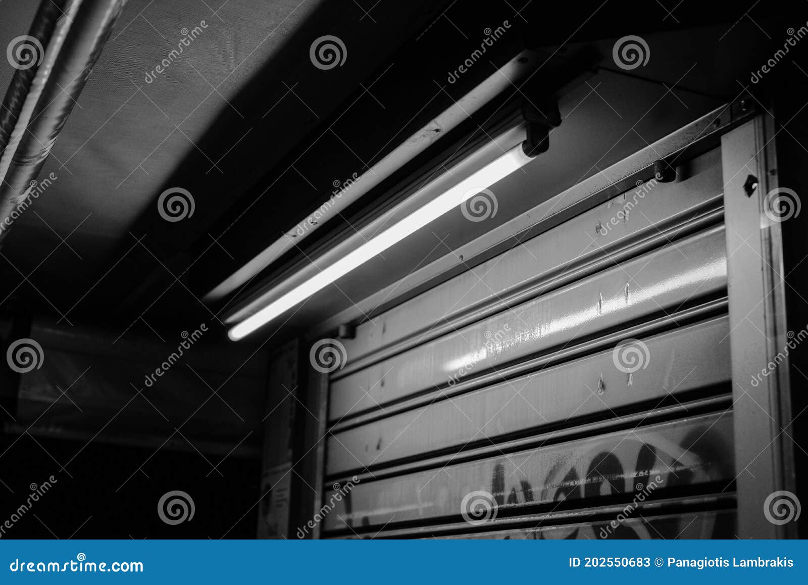Light Outside a Closed Kiosk Stock Image - Image of mirrors, couple ...