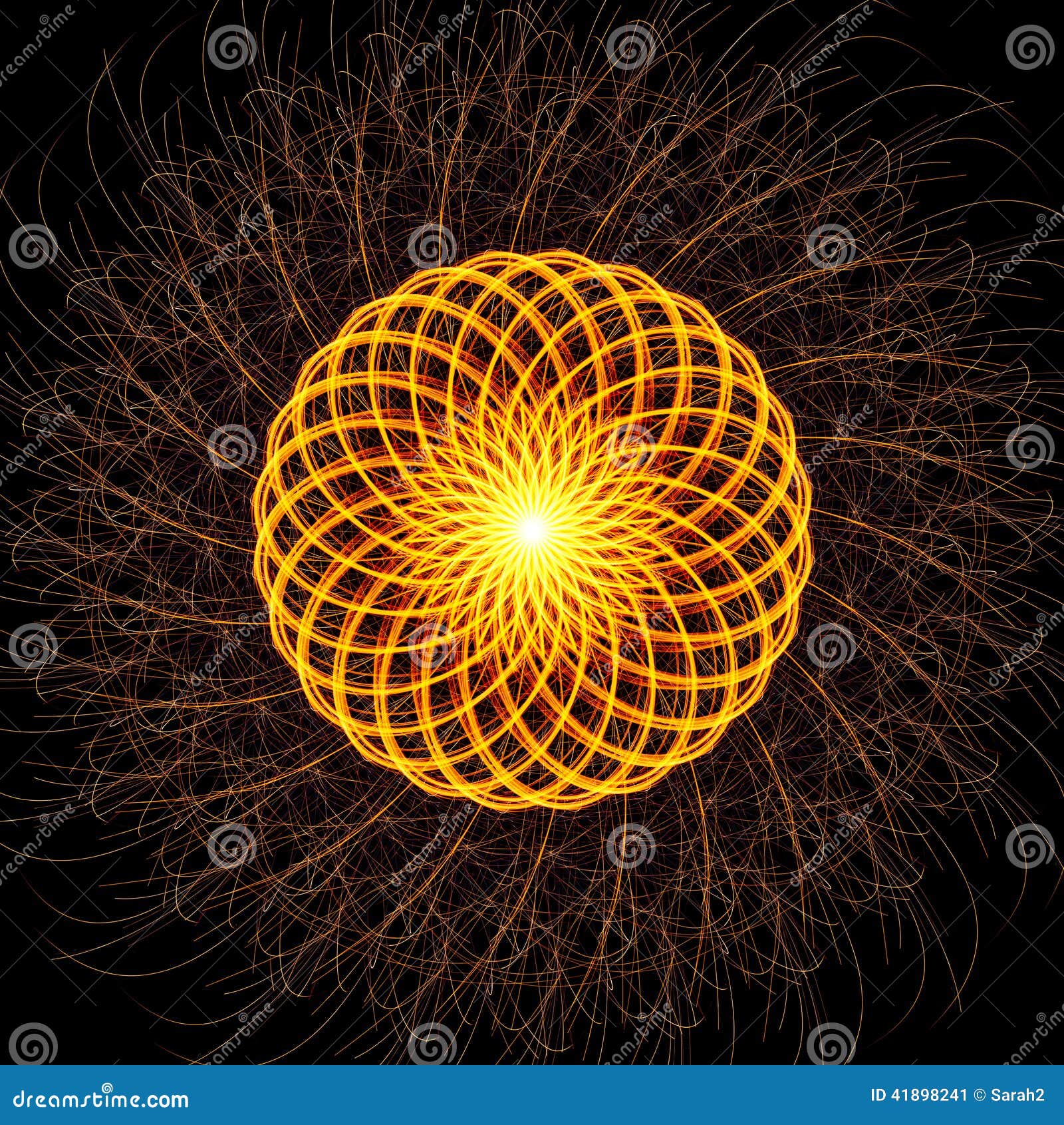 Light Painting Modern Mandala Abstract Square Background Stock Image ...
