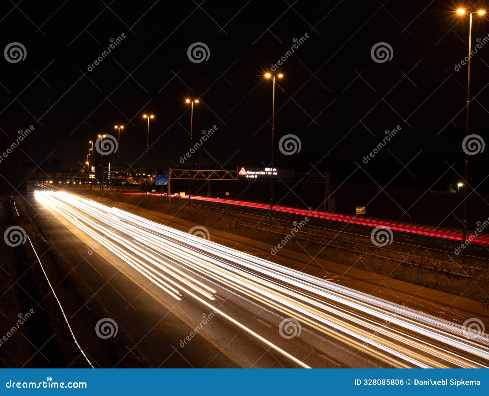 Light Painting Using the Highway Stock Photo - Image of driving ...