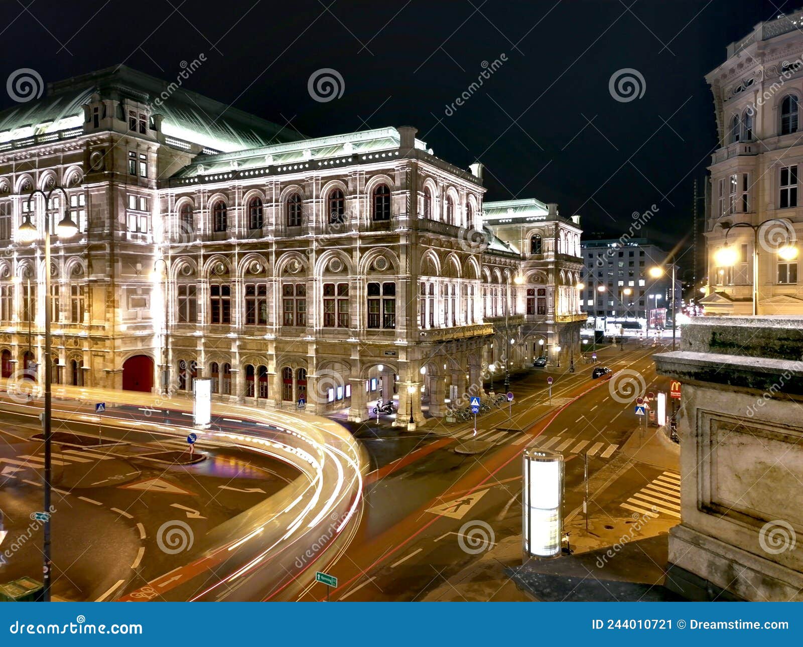 Light Paintings at Downtown Vienna Stock Image - Image of paintings ...