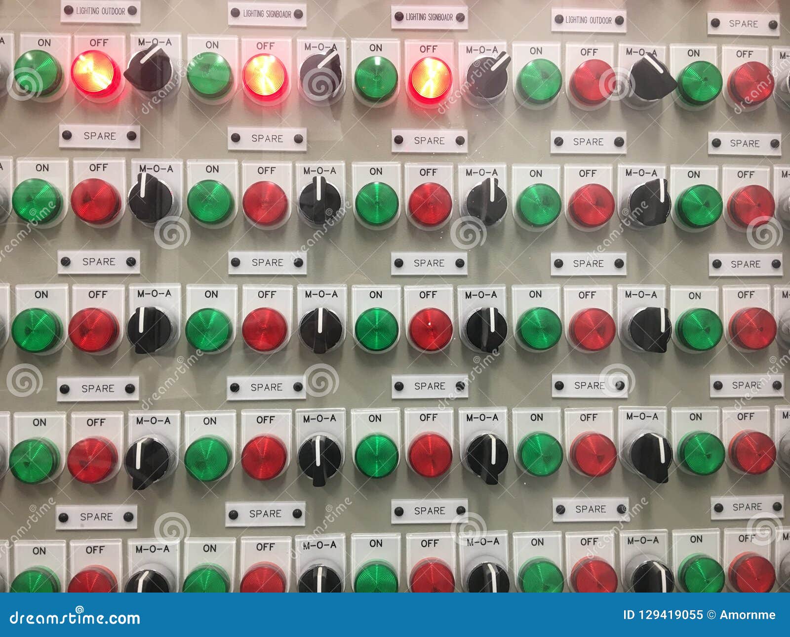 Light Panel Electrical Close. Stock Image - Image of electric, light ...