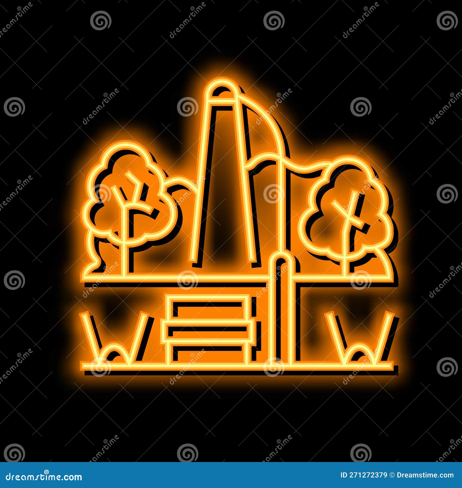 Light Park Neon Glow Icon Illustration Stock Vector - Illustration of ...