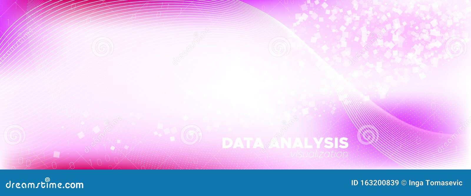 Glow Binary Background. Matrix Codes. White Cartoon Vector ...