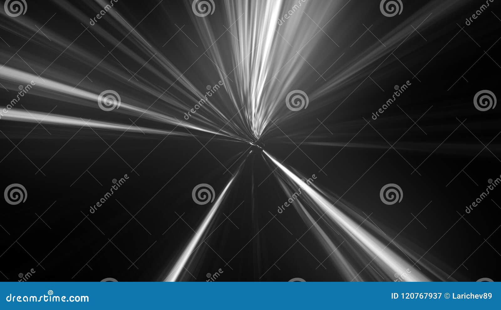 Light Particles in Zoom Effect. Radial Motion Blur Effect Stock ...