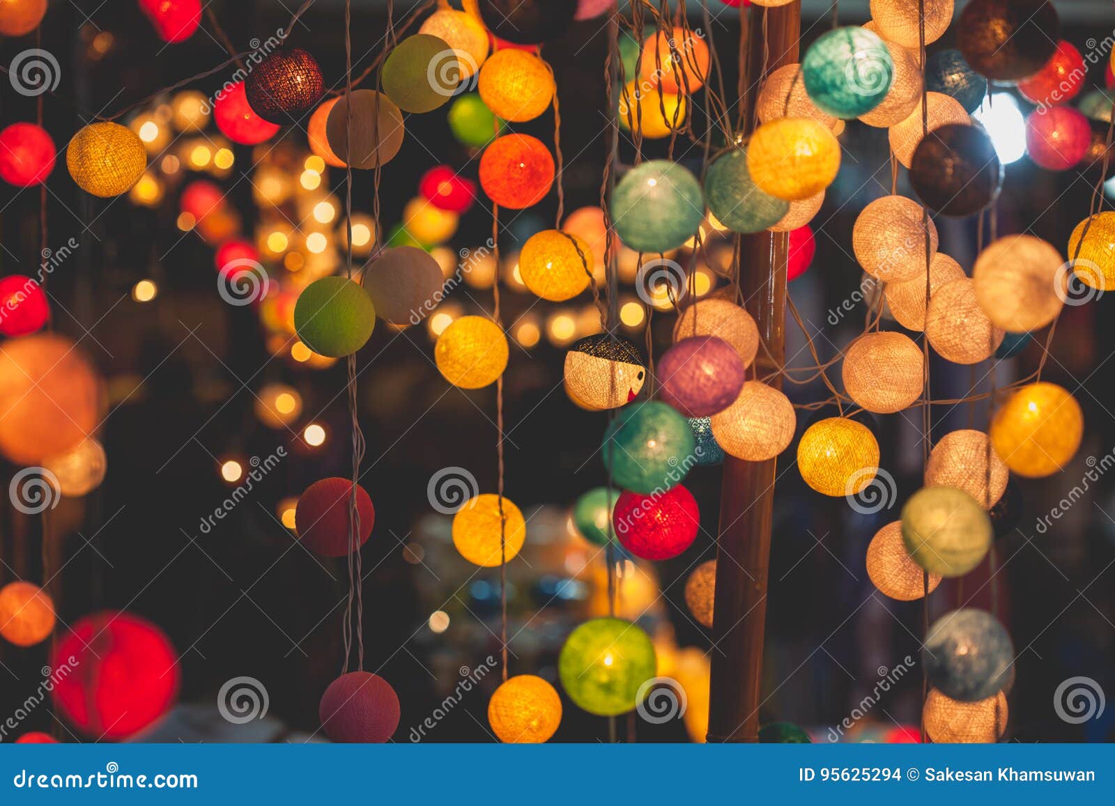 Light Party Bokeh for Festival Stock Photo - Image of tree, blur: 95625294