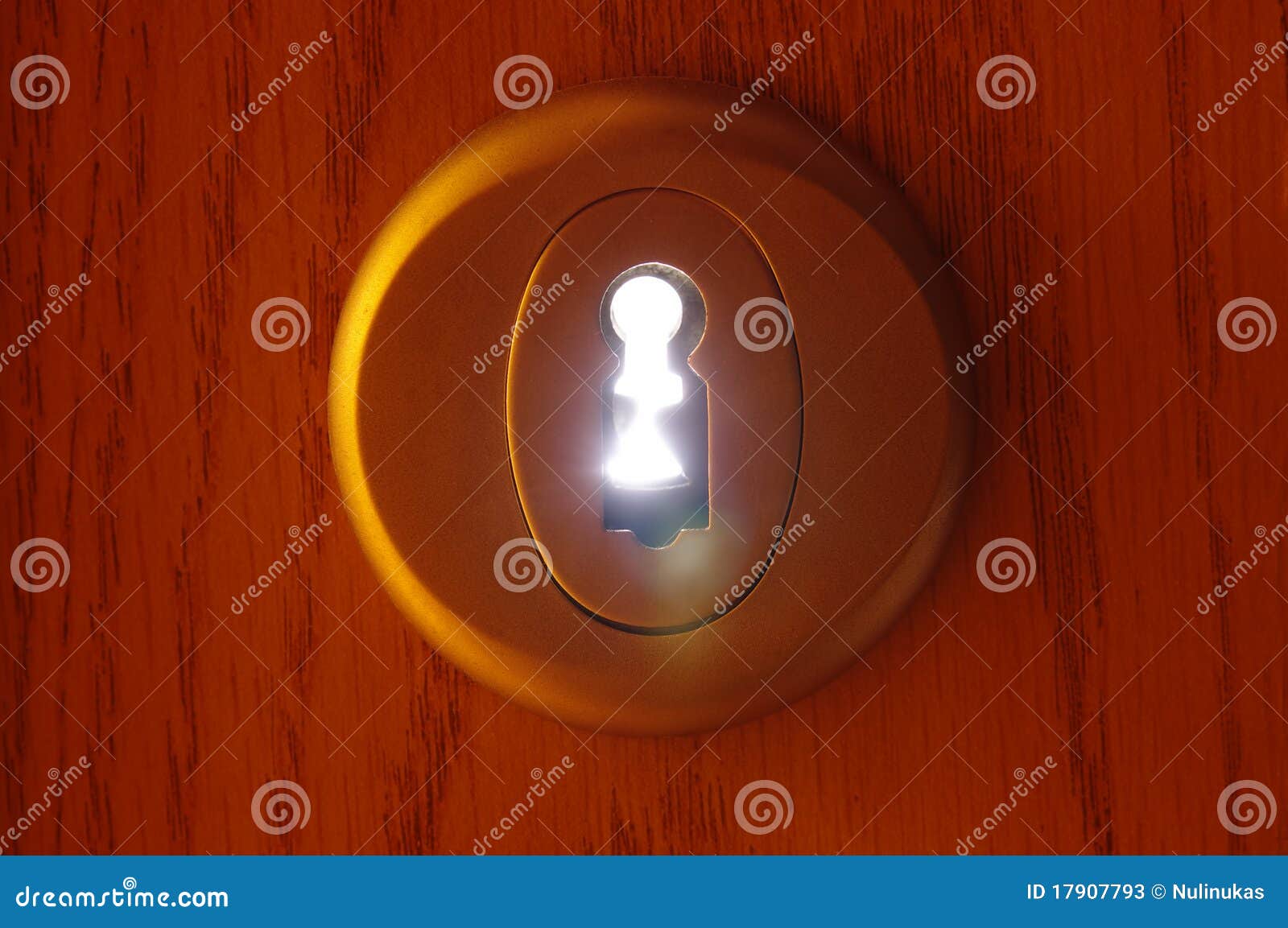 Light Passing through a Keyhole Stock Image - Image of security ...