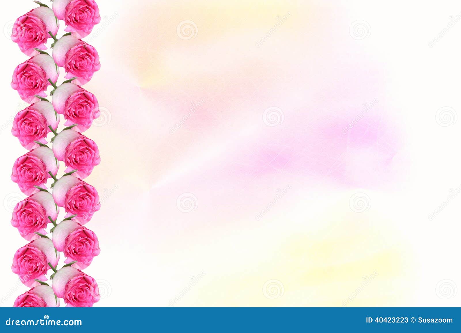 Light Pastel Colored Background Rose Border Stock Photos - Free ...