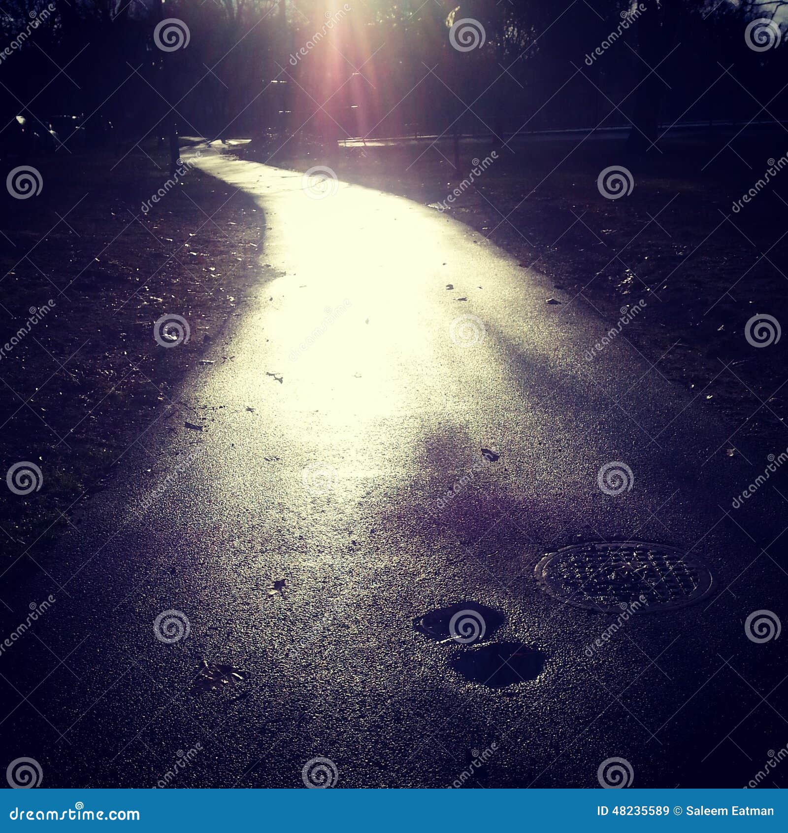 The Light Path, the Right Path Stock Image - Image of shining, light ...