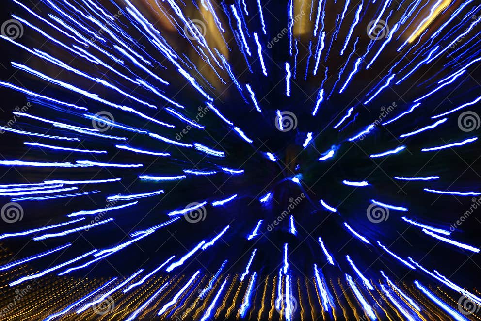 Light Pattern of Blue Light Strips Stock Photo - Image of beams, city ...