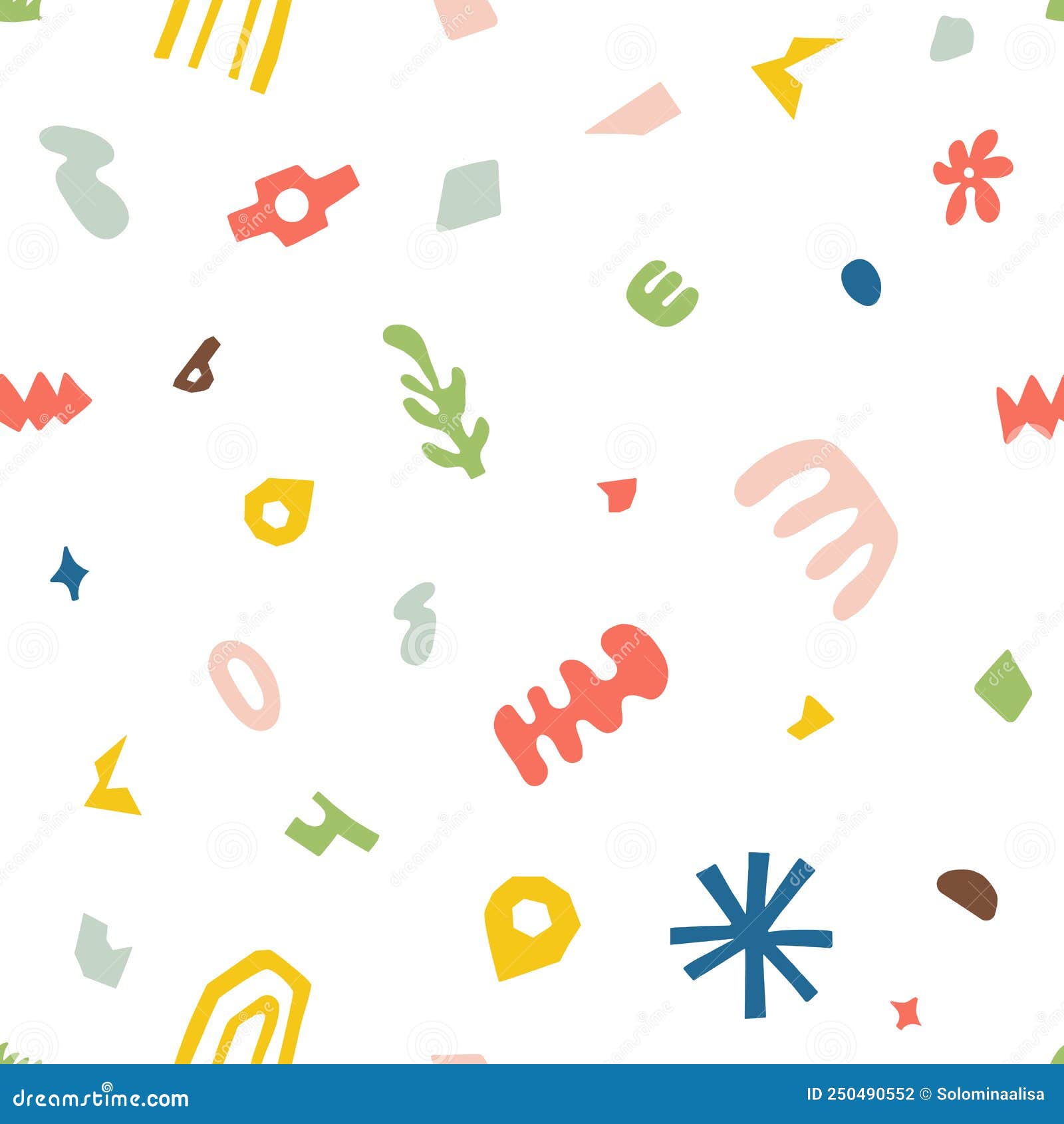 Light Pattern for Kids. Medium Size. Collection Different Shapes ...