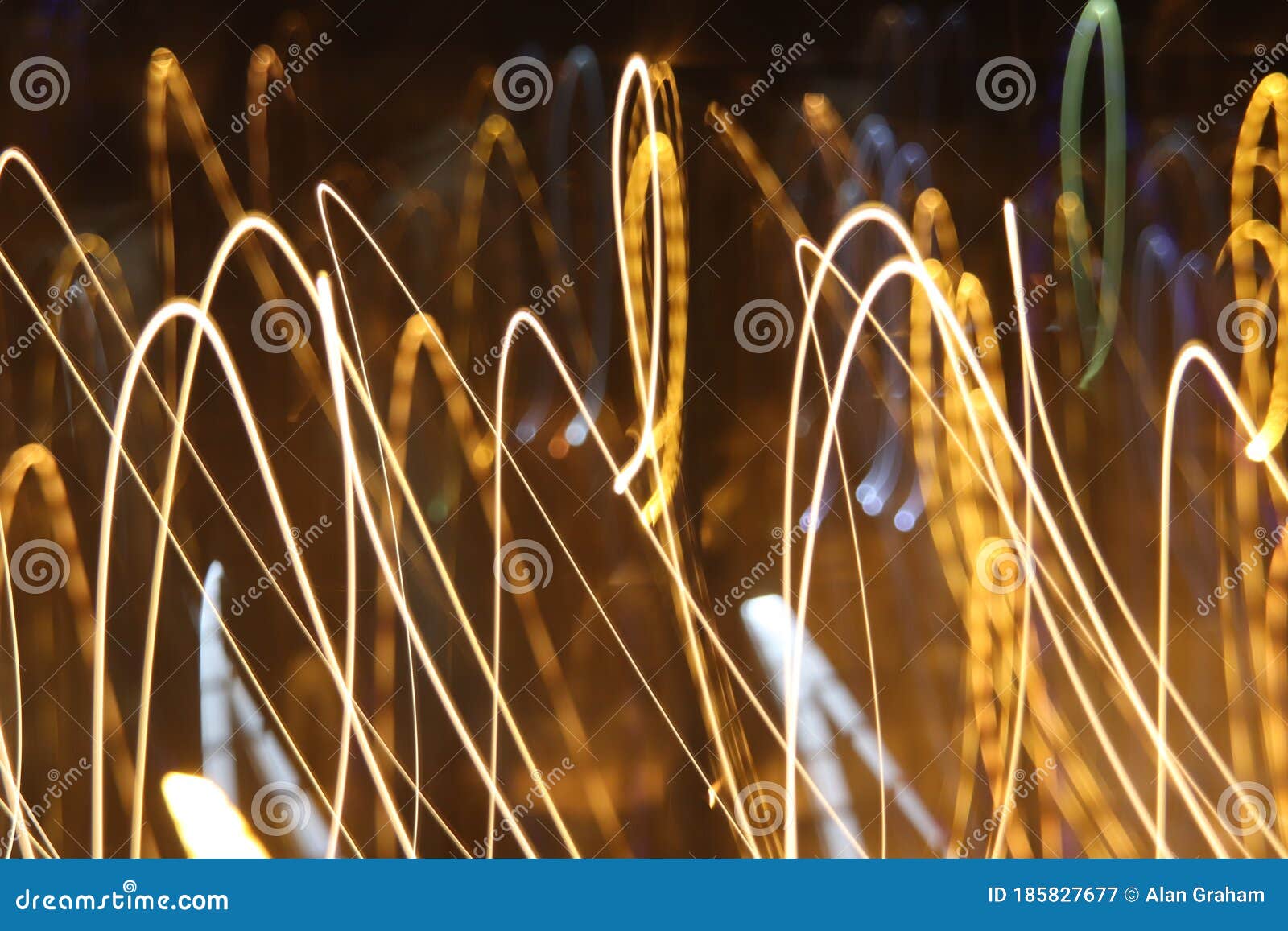 Light Patterns Created Via Intentional Camera Movement Stock Image ...