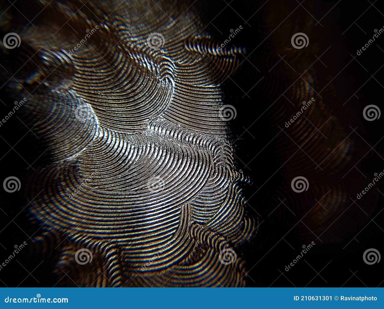 Light Patterns Creating Light and Shadows on a Plastic Film on the Door ...