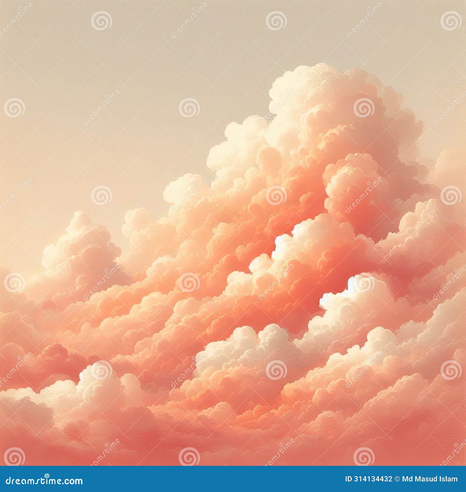 Light Peach Background Design, Watercolor Wallpaper Stock Photo - Image ...