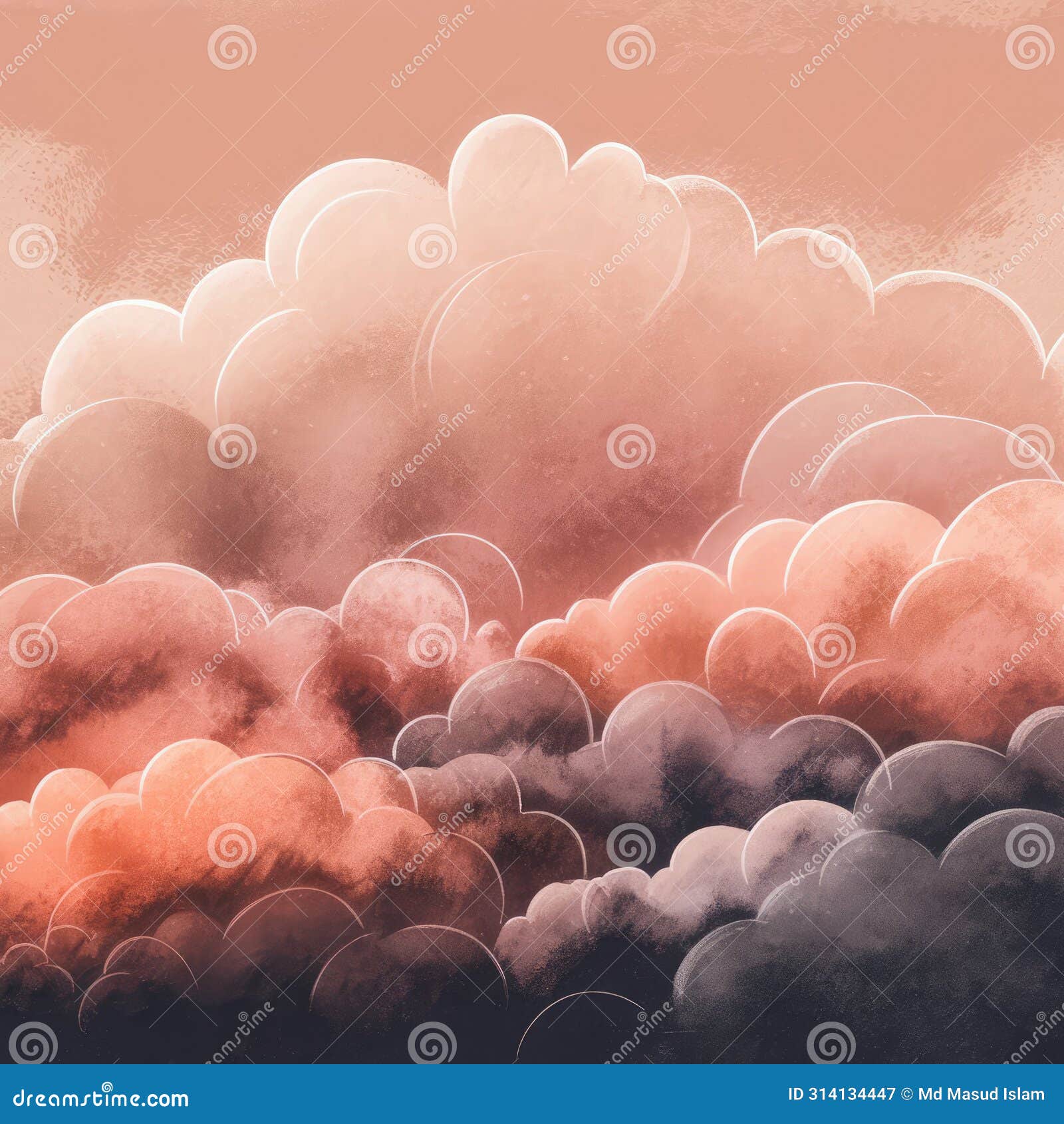 Light Peach Background Design, Watercolor Wallpaper Stock Image - Image ...