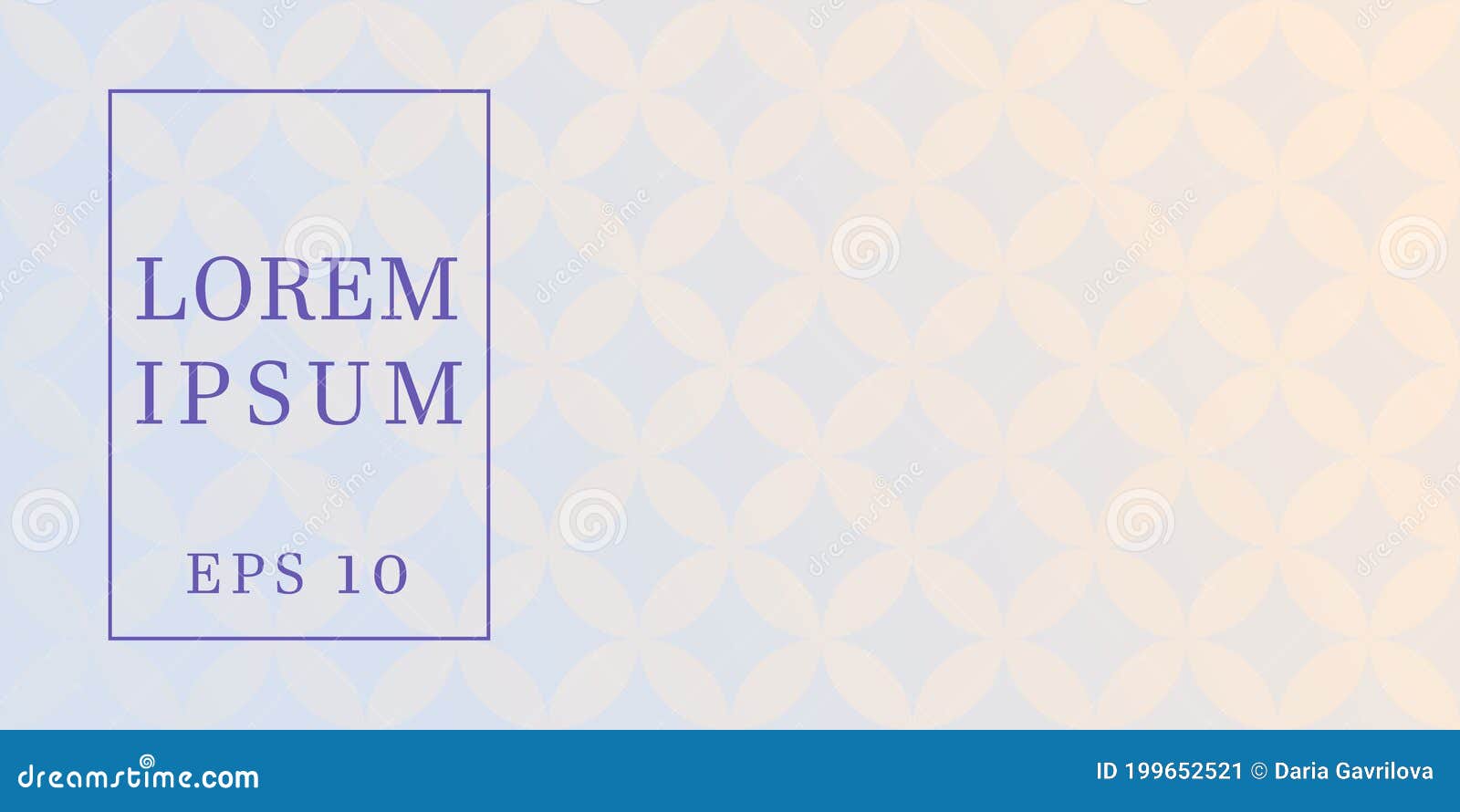 Light Peach Blue Gradient Geometric Background Stock Vector ...