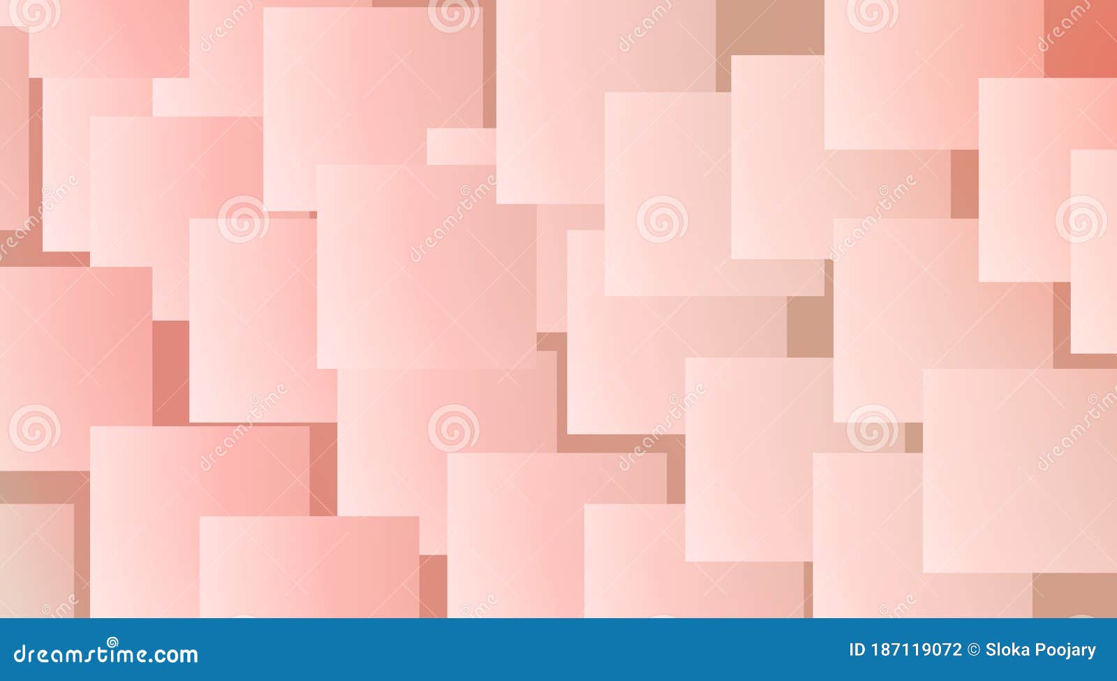 Light Peach Colored Overlapping Square Shape Design,soft and Soothing ...